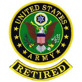 PATCH-ARMY SYMBOL,RETIRED Wholesale and military products