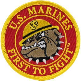 PATCH-USMC,BULLDOG,LOGO Wholesale and military products
