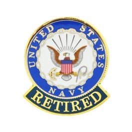 PIN-USN LOGO RETIRED Wholesale and military products